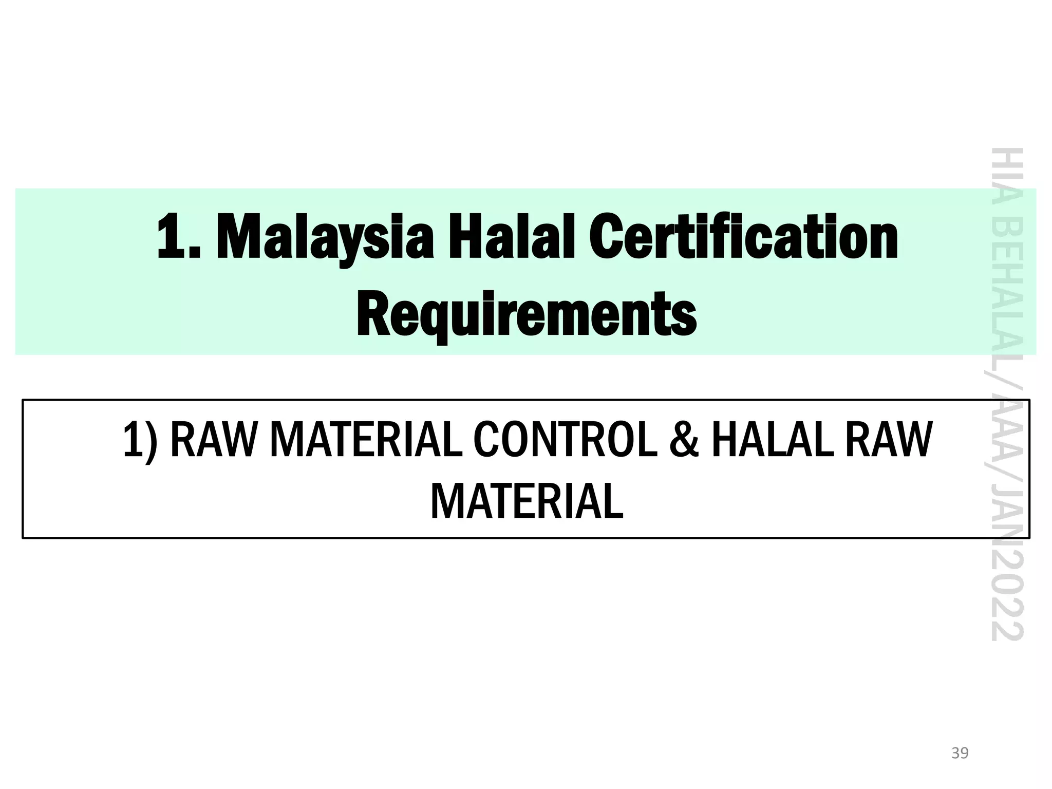 HALAL INTERNAL AUDIT FOR FOOD SERVICES AND MANUFACTURING | PDF