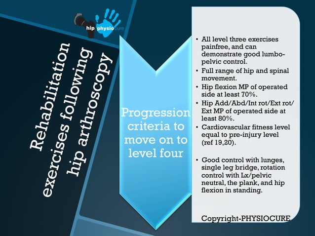 hip arthroscopy rehabilitation part two | PPT
