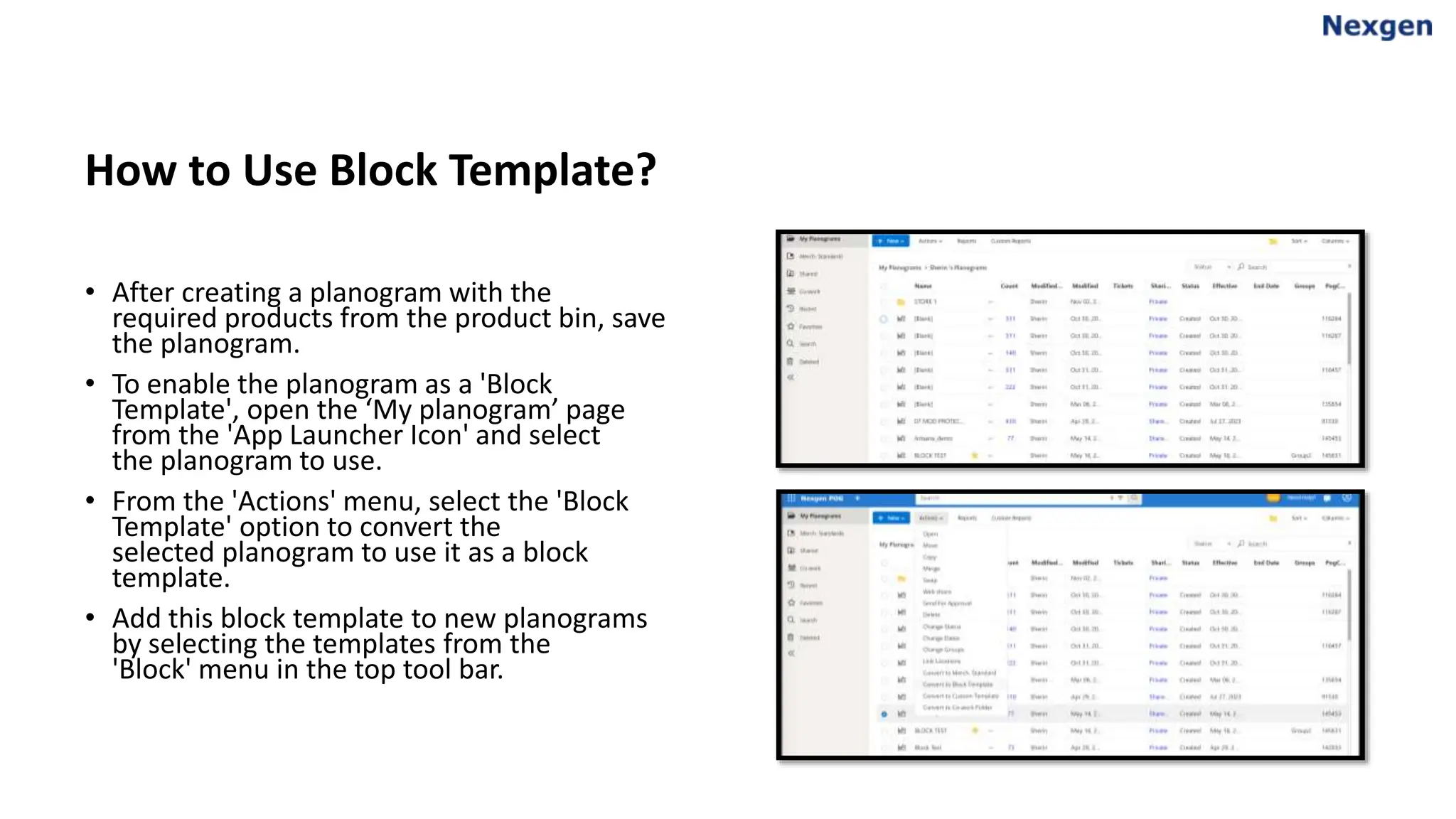 SlideShare_How Nexgen POG’s Block Template can Edit Multiple Planograms in a Single Step.pptx