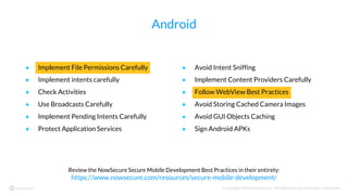 How to make Android apps secure: dos and don’ts | PPT