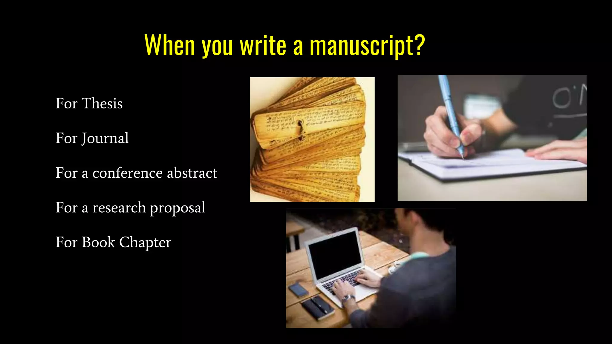 How To Write A Research Manuscript? | Pptx
