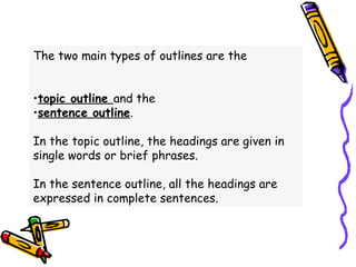 How to write an outline | PPT