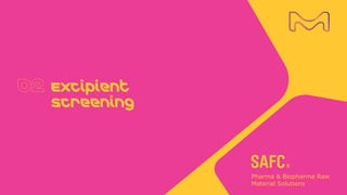 Improving Downstream Processing: Application of Excipients in DSP | PPT