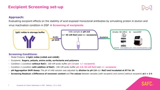 Improving Downstream Processing: Application of Excipients in DSP | PPT