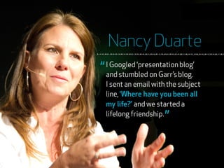 Q&A Highlights with Nancy Duarte and Garr Reynolds | PDF