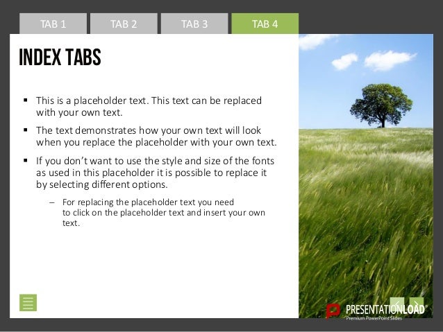 Index Tabs For Powerpoint 