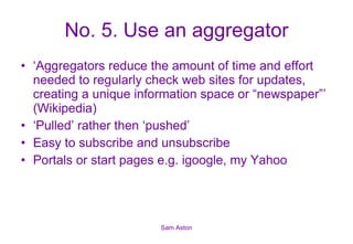 10 Tips to Avoid Information Overload | PPT