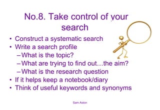 10 Tips to Avoid Information Overload | PPT