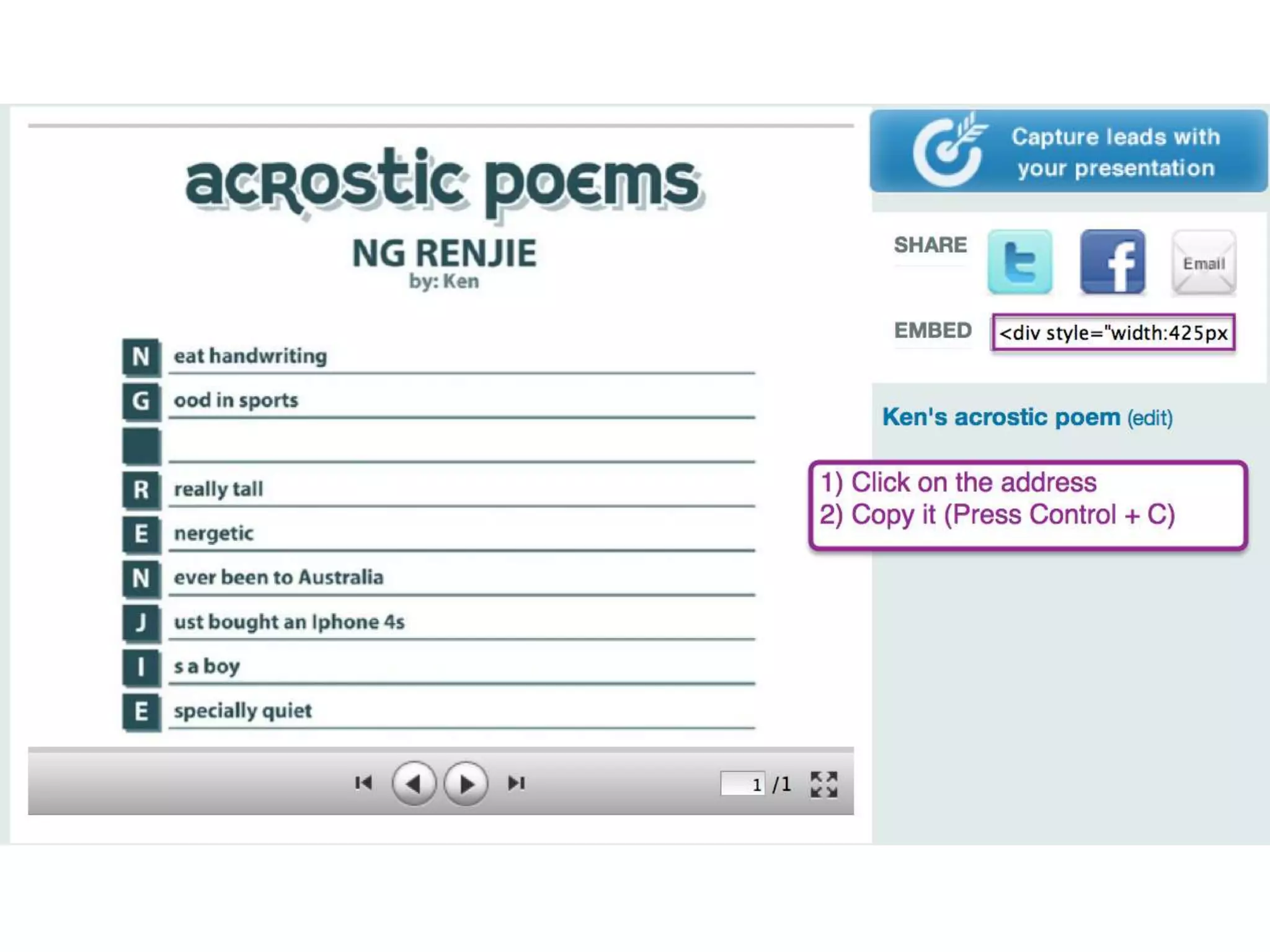 Slideshare instructions | PPTX