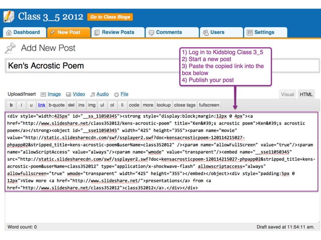 Slideshare instructions | PPTX
