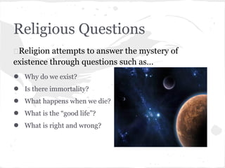 Why Religion: Worldviews | PDF