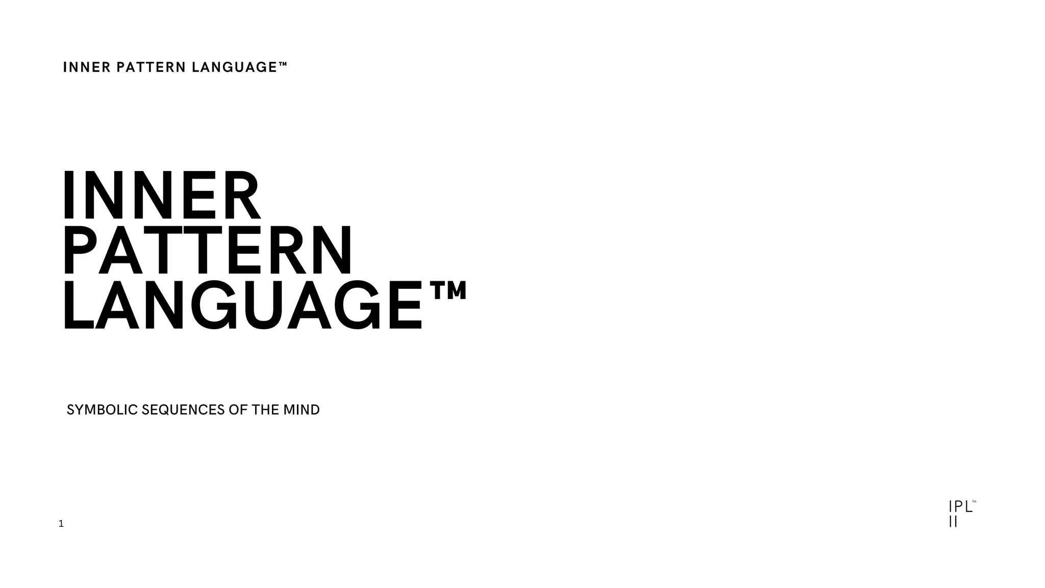 Inner Pattern Language™ — Symbolic sequences of the mind | PDF
