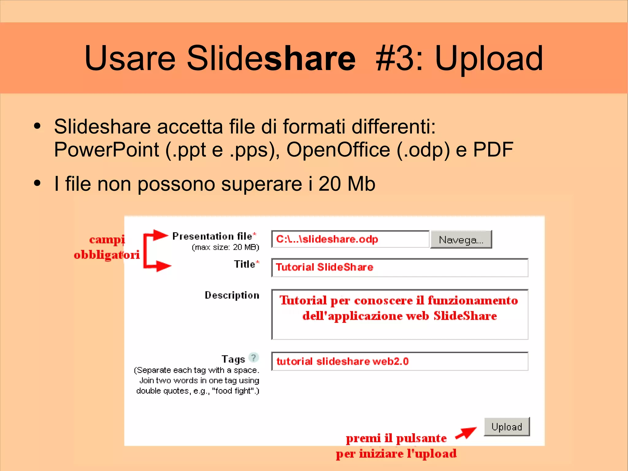 Tutorial Slideshare it | PDF