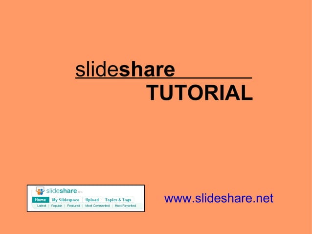 Tutorial Slideshare it | PDF