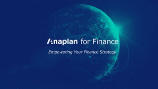 Anaplan for Finance First Call Deck 日本語版 | PDF