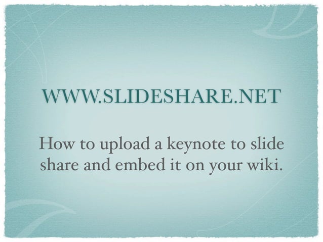 Slideshare keynote | KEY | Internet | Computing