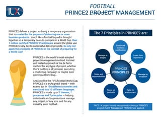 PRINCE2®: The 7 principles of football management | PPT