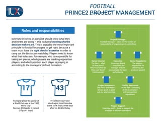 PRINCE2®: The 7 principles of football management | PPT