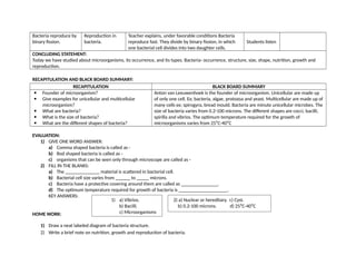 LIFE UNDER MICROSCOPE LESSON PLAN | PPT