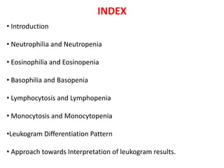 Interpretation of Canine Leukocyte Responses | PPTX