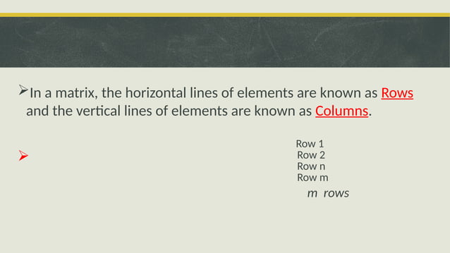 MATRIX AND ITS TYPES OF MATRICES WITH EXAMPLES ,TRAINGULAR MATRIX | PPT