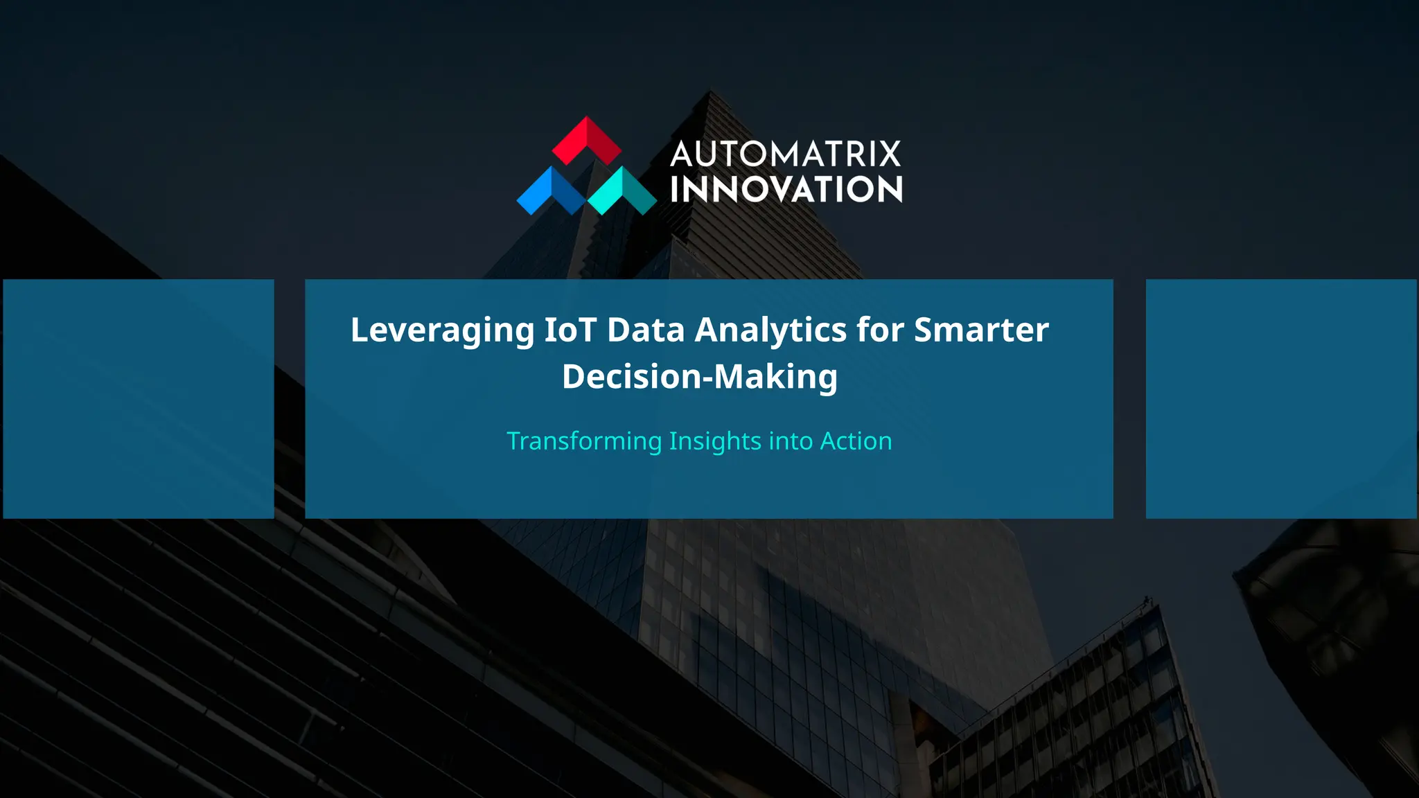 Leveraging IoT Data Analytics for Smarter Decision-Making | PPT