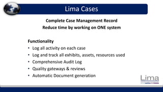 Lima - Digital Forensic Case Management System | PPTX