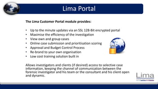 Lima - Digital Forensic Case Management System | PPTX