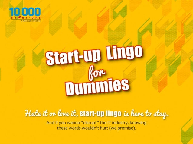 Start-up Lingo For Dummies | PPT