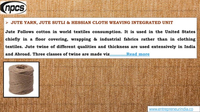List of Jute & Jute Based Projects. Fast-Growing Industry for Starting ...