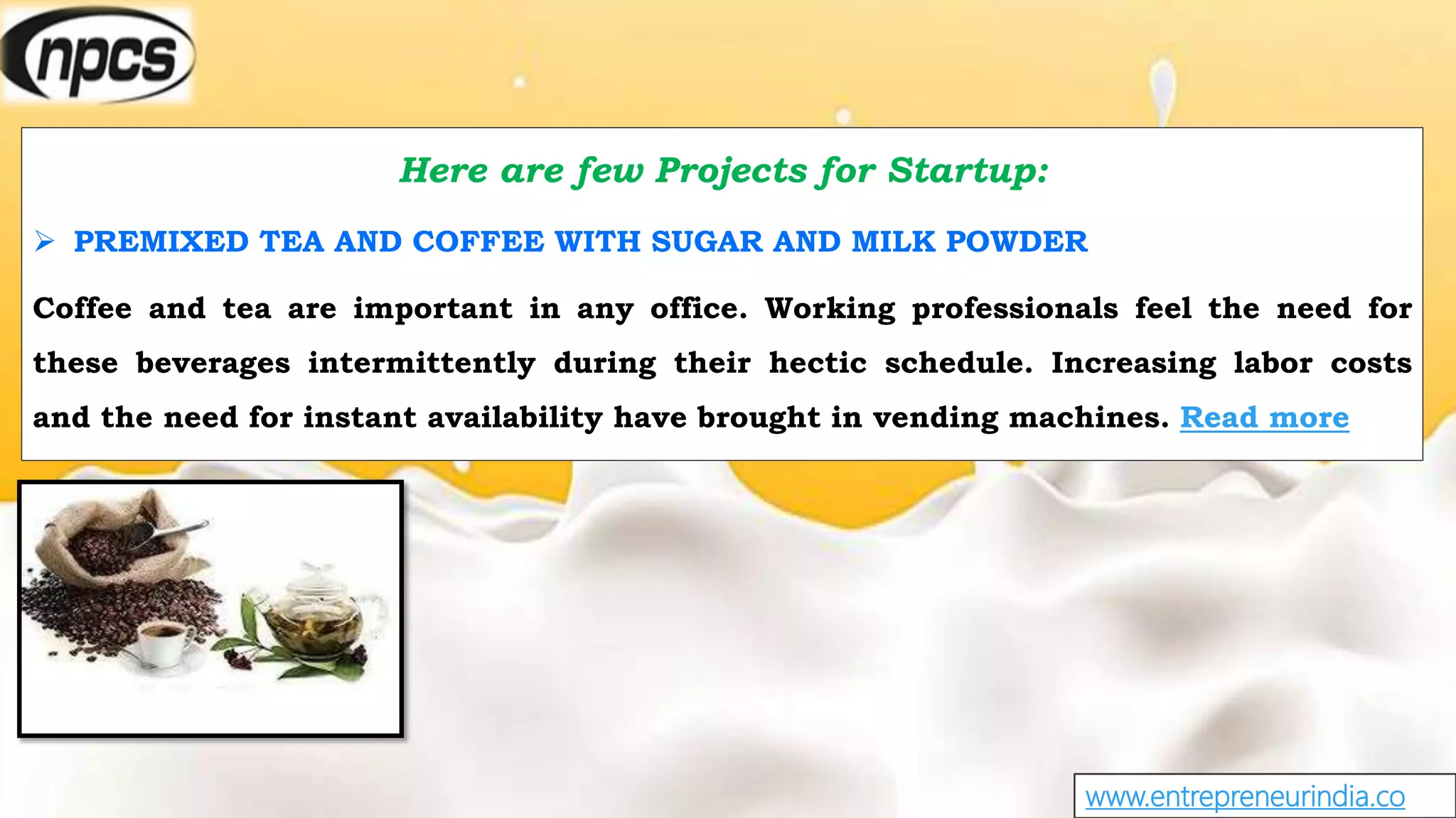 List of Profitable Manufacturing Business Ideas. Projects on Milk ...