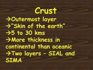 Lithosphere i - IX Social Science (NTSE Preparation Stage 1) | PPT