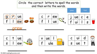 How to Teach Kids Long u Spelling Patterns | PDF