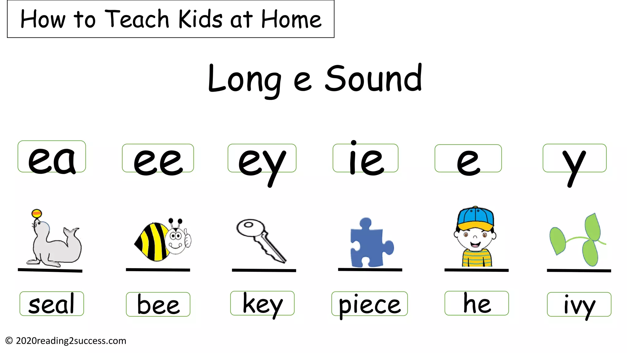 How to teach long vowel sounds to your kids and/or kids in a learning ...