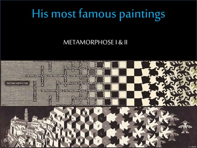 M.C. Escher - visual illusions | PPTX