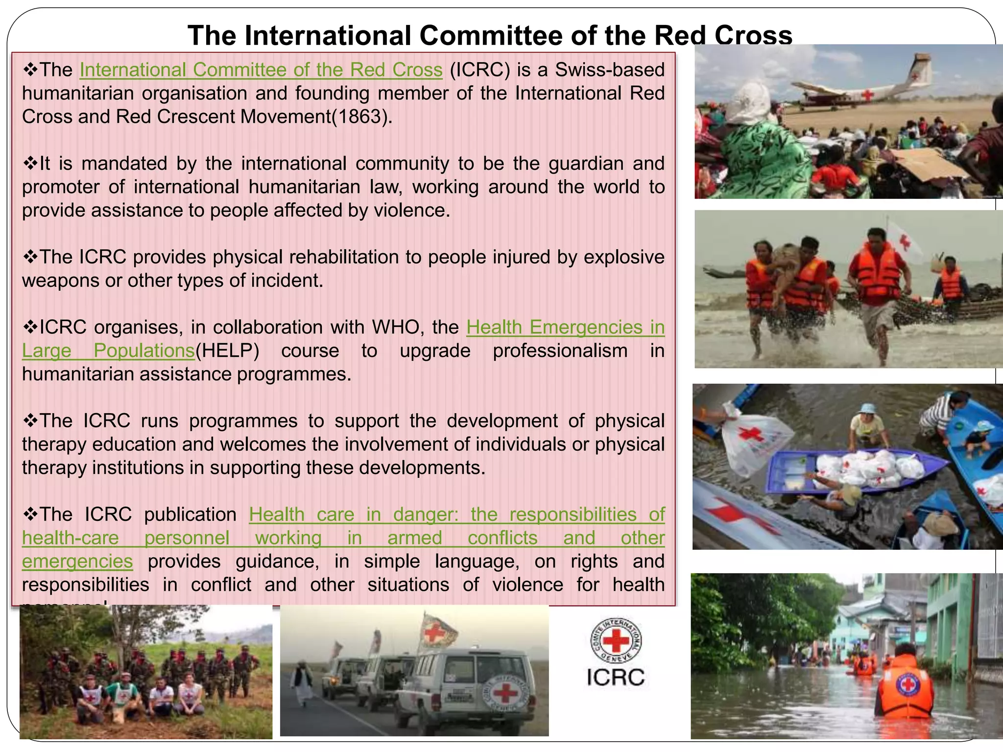 Regional and International organizations in Disaster Management | PPTX