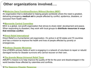 Regional and International organizations in Disaster Management | PPTX