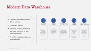 Slide Share MDW Modern Data Warehouse DWH | PPTX