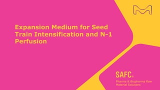 Media and Process Development for Seed Train Intensification | PDF