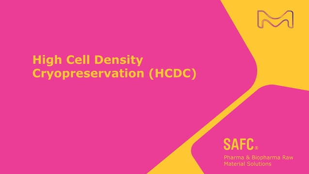 Media and Process Development for Seed Train Intensification | PPT