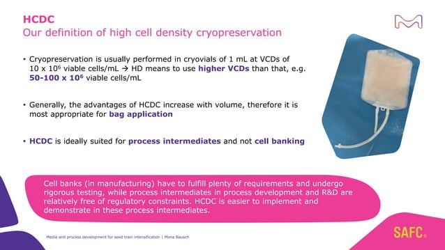 Media and Process Development for Seed Train Intensification | PPT
