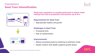 Media and Process Development for Seed Train Intensification | PDF