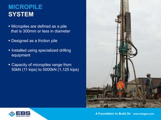 Micropiles Slideshare | PPTX