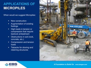 Micropiles Slideshare | PPTX