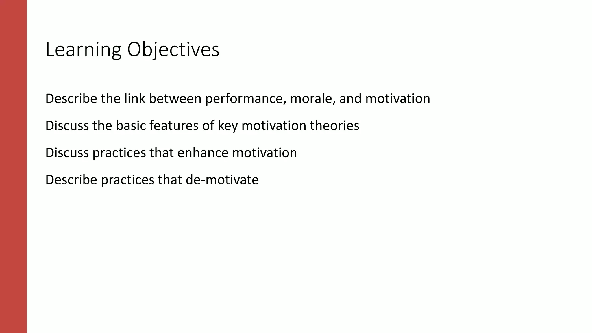 Chapter Eight. Motivation Principles and Theories | PPTX