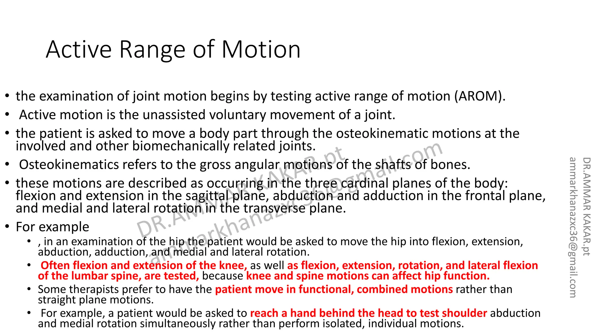 musculoskeletal system /orthopedic examination | PPTX