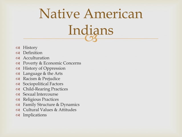 Native American Indians by MJAC | PPTX | Genealogy and Ancestry ...