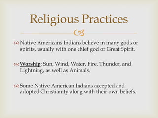 Native American Religion Beliefs