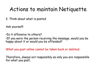Slideshare netiquette p5 | PPT