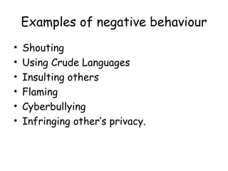 Slideshare netiquette p5 | PPT